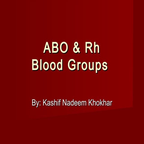 6.abo and rh blood typing. | PPT