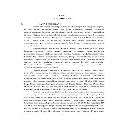 6. ktsp bab i v | PDF