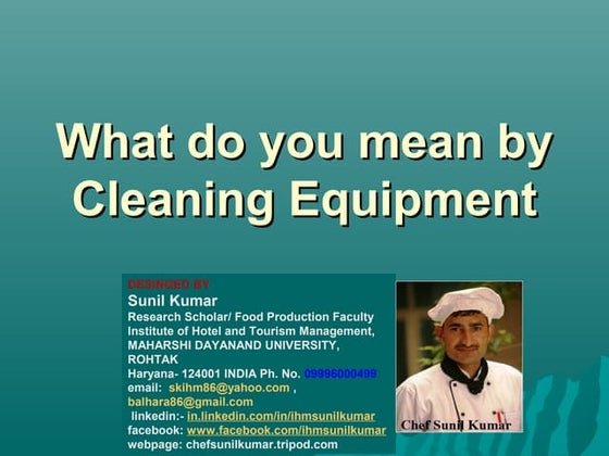 Housekeeping cleaning supplies, tools and equipments | PPT