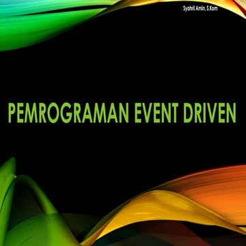 pemrograman event drivent | PPSX
