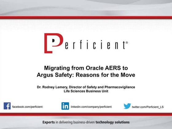 Safety and Pharmacovigilance System: Oracle Argus Safety Suite | PDF ...