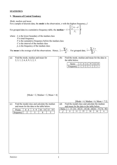 14. Statistics | PDF