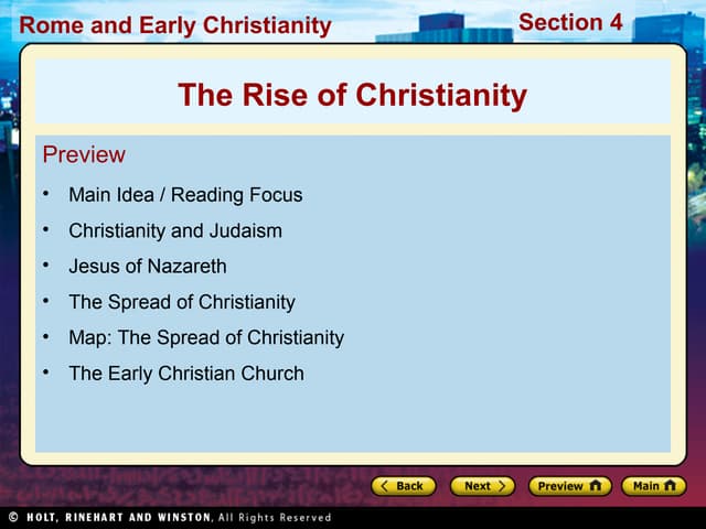 Ancient Rome and the Rise Of Christianity | PPT