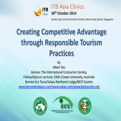 Creating Competitive Advantage through Responsible Tourism Practices | PPTX