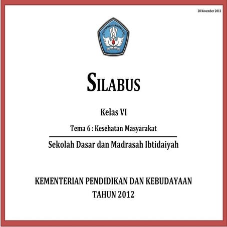 6. silabus kesehatan masyarakat kelas vi ok | DOCX