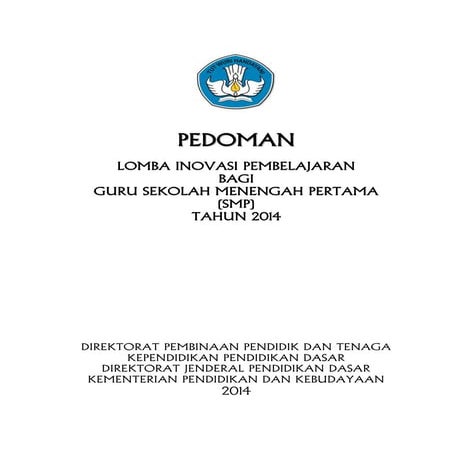 6. pedoman lomba inobel 2014 | PDF