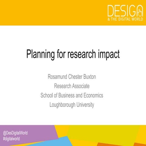 6. Planning for research impact | PDF