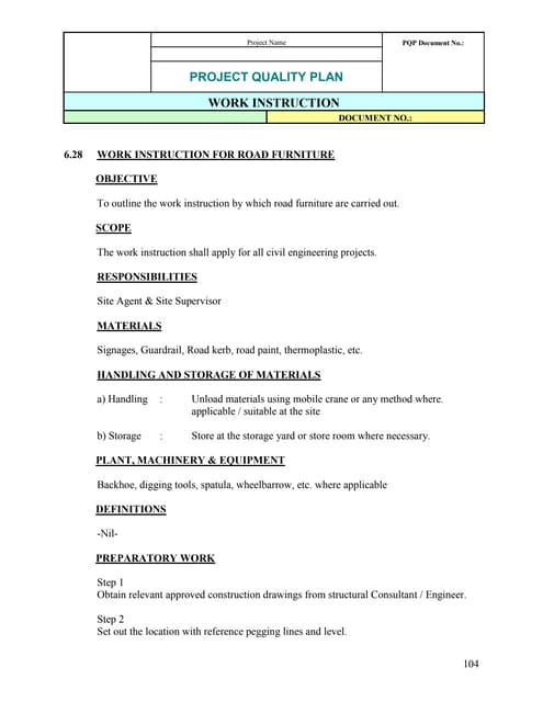 Piling work method statement cm- ms- bw - 002 | PDF