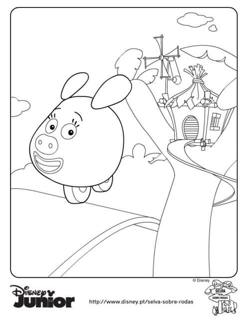 Jungle Junction Coloring Pages