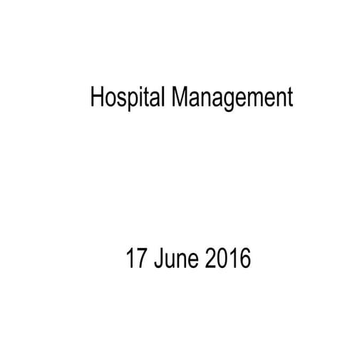 6. hospital management | PPT