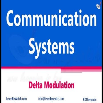 delta modulation | Communication Systems | PPTX