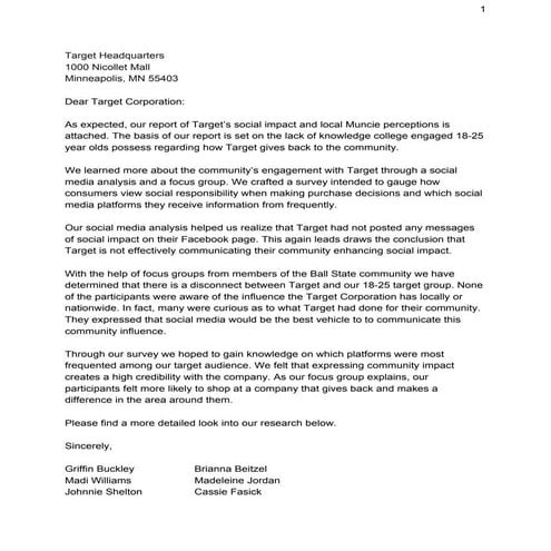 Target Research Proposal | PDF