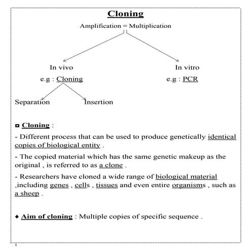 Cloning | PDF