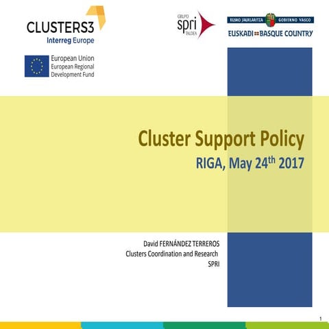How to support clusters - Cluster Support Policies and CLUSTERS3 ...