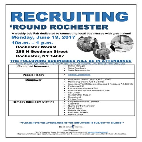 Recruiting Round Rochester | PDF