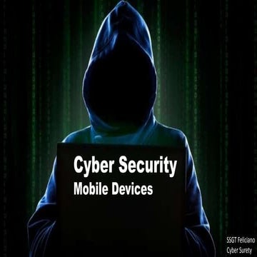 6. mobile security (cyber awareness series) | PPTX | Smartphones | Consumer Electronics