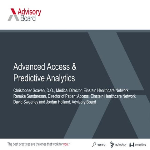 6. Advanced Access and Predictive Analytics | PDF