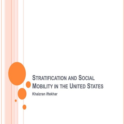 Stratification And Social Mobility In United States | PPT