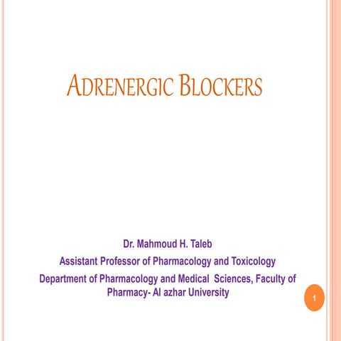 6.adrenergic blockers | PPT
