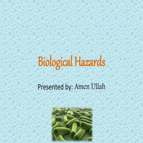 6. biological hazards | PPTX