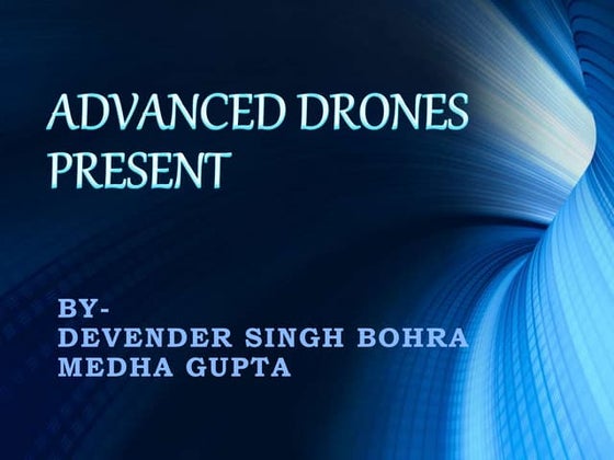 1. Introduction to drones | PPTX | Radio Control | Hobbies & Interests