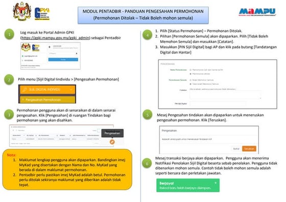 5. pengesahan permohonan permohonan ditolak boleh mohon semula.pdf (1) | PPT