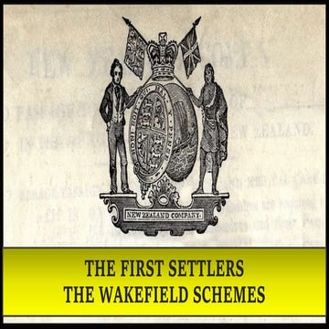 HUMANITIES YEAR 9: THE FIRST SETTLERS - THE WAKEFIELD SCHEMES | PPTX
