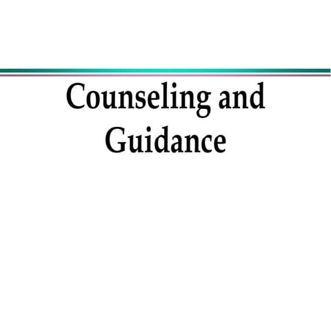 6. counseling and guidance | PPTX