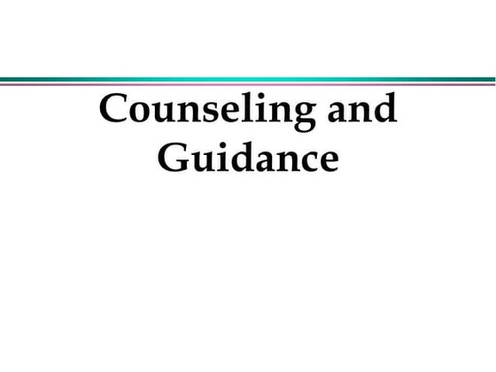 Phases of Counseling | PPTX