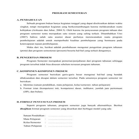 6 Program Semester Pdf