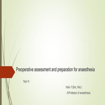 6.preoperative assessment | PPTX