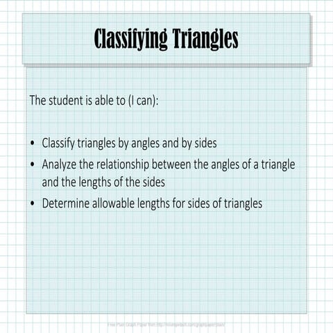 6.2 Classifying Triangles | PDF