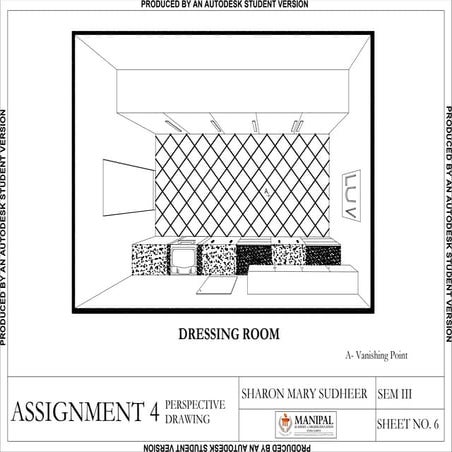 perspective room Autocad Project | PPT
