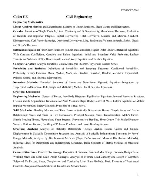 Gate 2021-syllabus-civil-engineering | PDF
