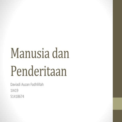 6. Manusia dan Penderitaan | PPTX