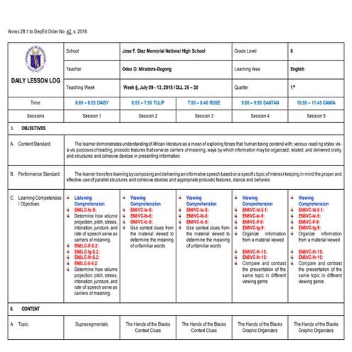 JULY 9-13, 2018 | DOCX