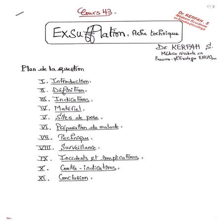Exsufflation | PDF
