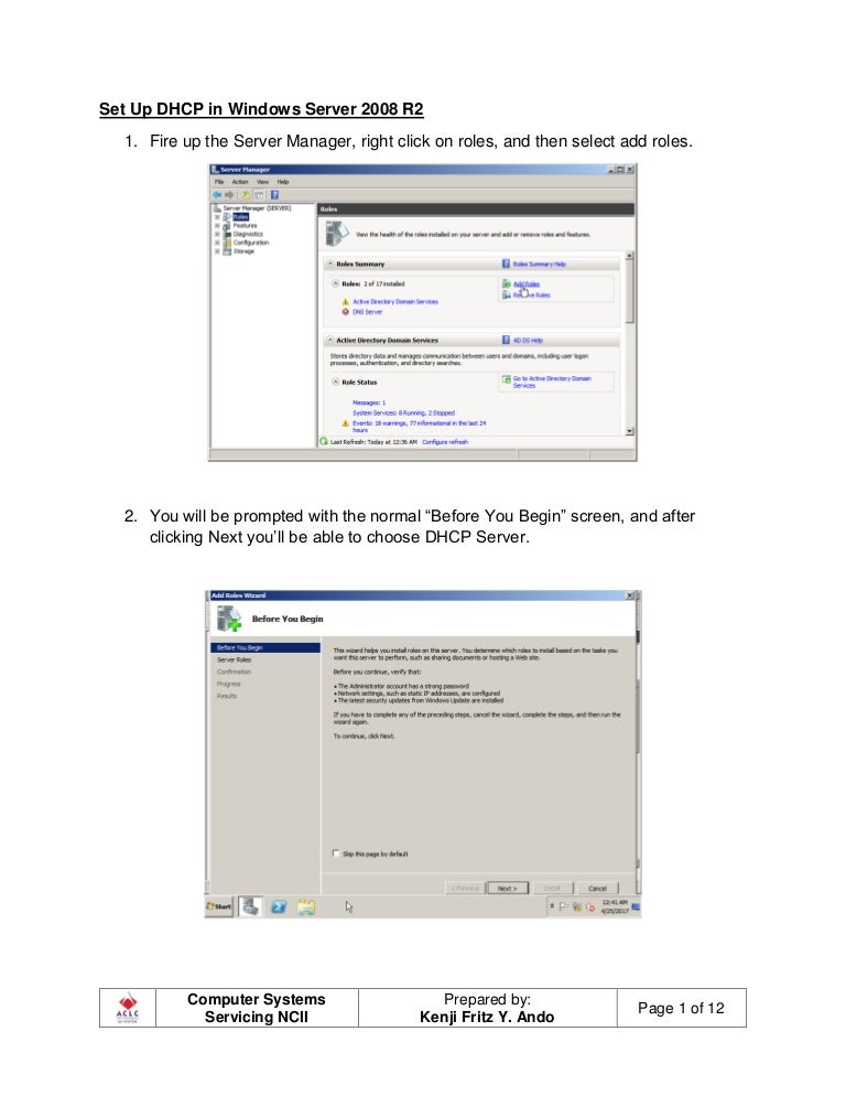 Css Module 6 Configure A Dhcp Server