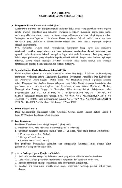 FORMAT BUKU KUNJUNGAN UKS | DOCX