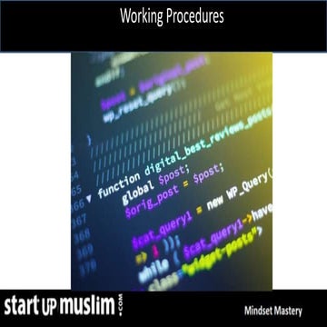 6. working procedures | PPTX