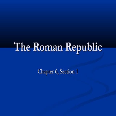 6 1 the roman republic | PPT