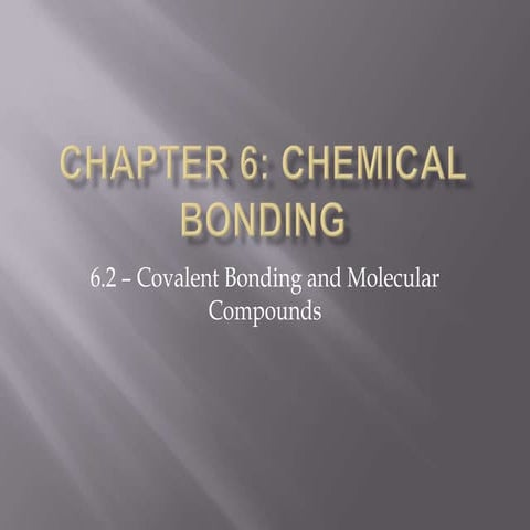 Chemical Compounds | PPT