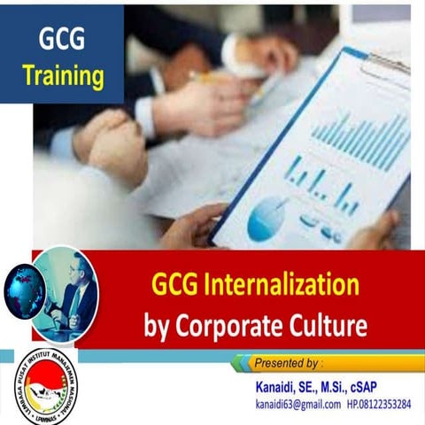 GCG Internalization by Corporate Culture _Materi Training GCG | PPTX