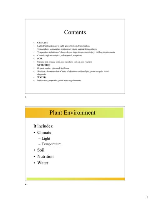 Different aspects of light and their influence on plant growth | PPTX