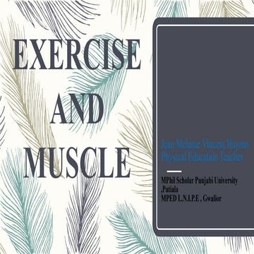 Exercise and Muscle | PPT