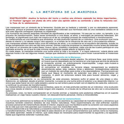 6. LA METÁFORA DE LA MARIPOSA | PDF