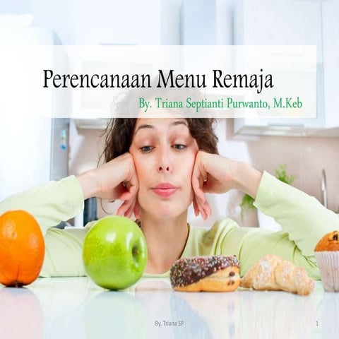 Perencanaan menu remaja | PPTX