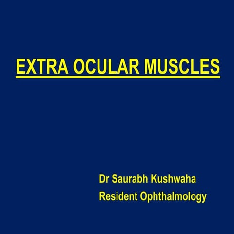 Ocular motility test | PPTX