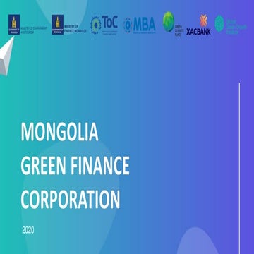 Bold Magvan, MGFC - Mongolia Green Finance Corporation | PDF