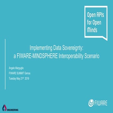 FIWARE Global Summit - Implementing Data Sovereignty: a FIWARE-MINDSPHERE Interoperability ...